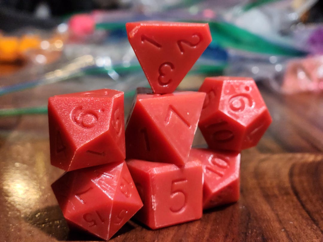 Duvall Clay - Perfect Plastic™ Standard Polyhedral Dice Set - Raw - Etsy