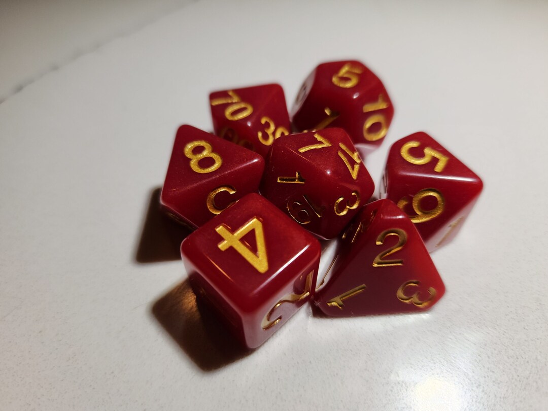 Specular Transfusion - Gold Ink - Perfect Plastic V3 Dice - Final 100 ...