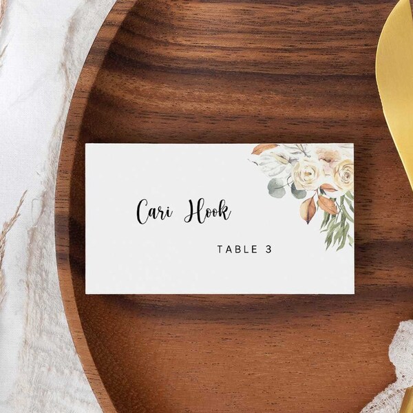 Autumn Place Cards - Etsy