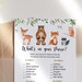 What's in Your Purse Baby Shower Game, Editable, Woodland Baby Shower ...