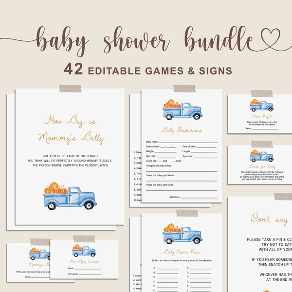 Truck Baby Shower - Etsy