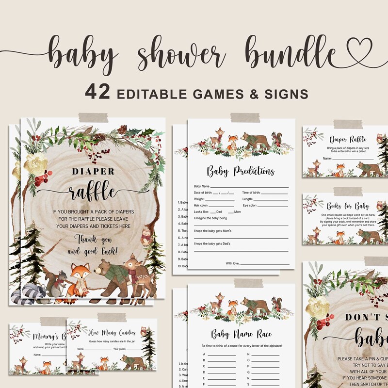 Woodland Baby - Etsy