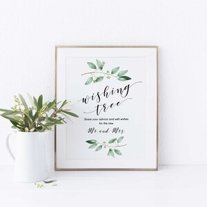 Wedding Wishing Tree Sign, Wish Tree, Wedding Guestbook Sign, Wedding ...