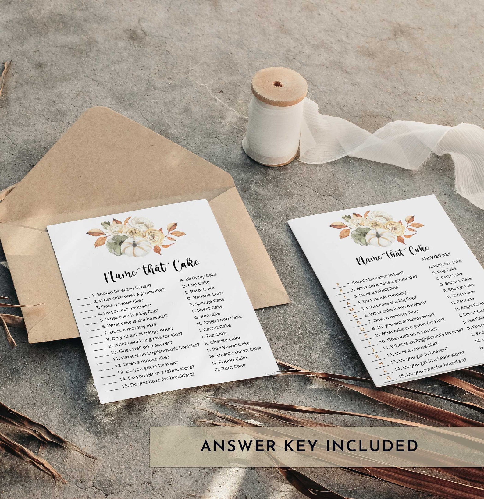 Fall Bridal Shower Games Bundle Fall Bridal Games Bundle - Etsy