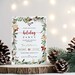 Holiday Party Invitation Template, Christmas Invitation Editable ...