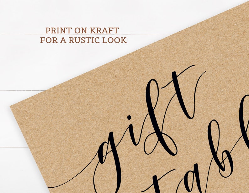 Calligraphy Baby Shower Decor Gift Table Sign Gifts Sign - Etsy