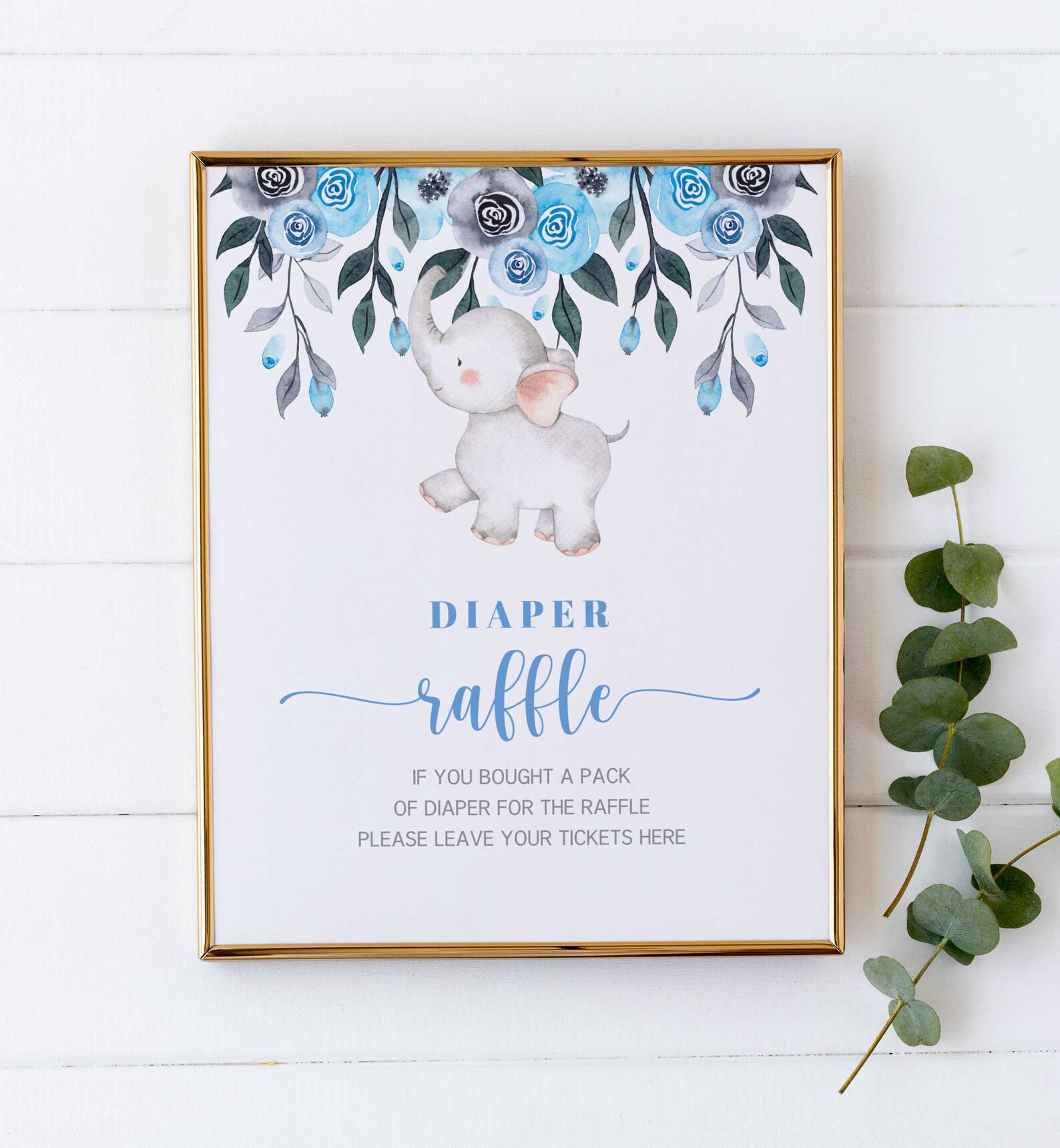 Blue Elephant Baby Shower Games Bundle Elephant Baby Games - Etsy