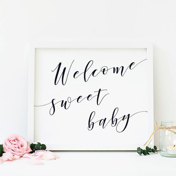Welcome Baby Sign - Etsy