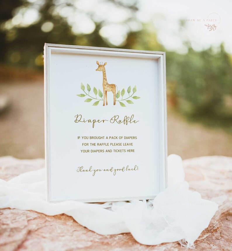 Giraffe Baby Shower Games Bundle, Safari Baby Shower Game, Boy Baby ...