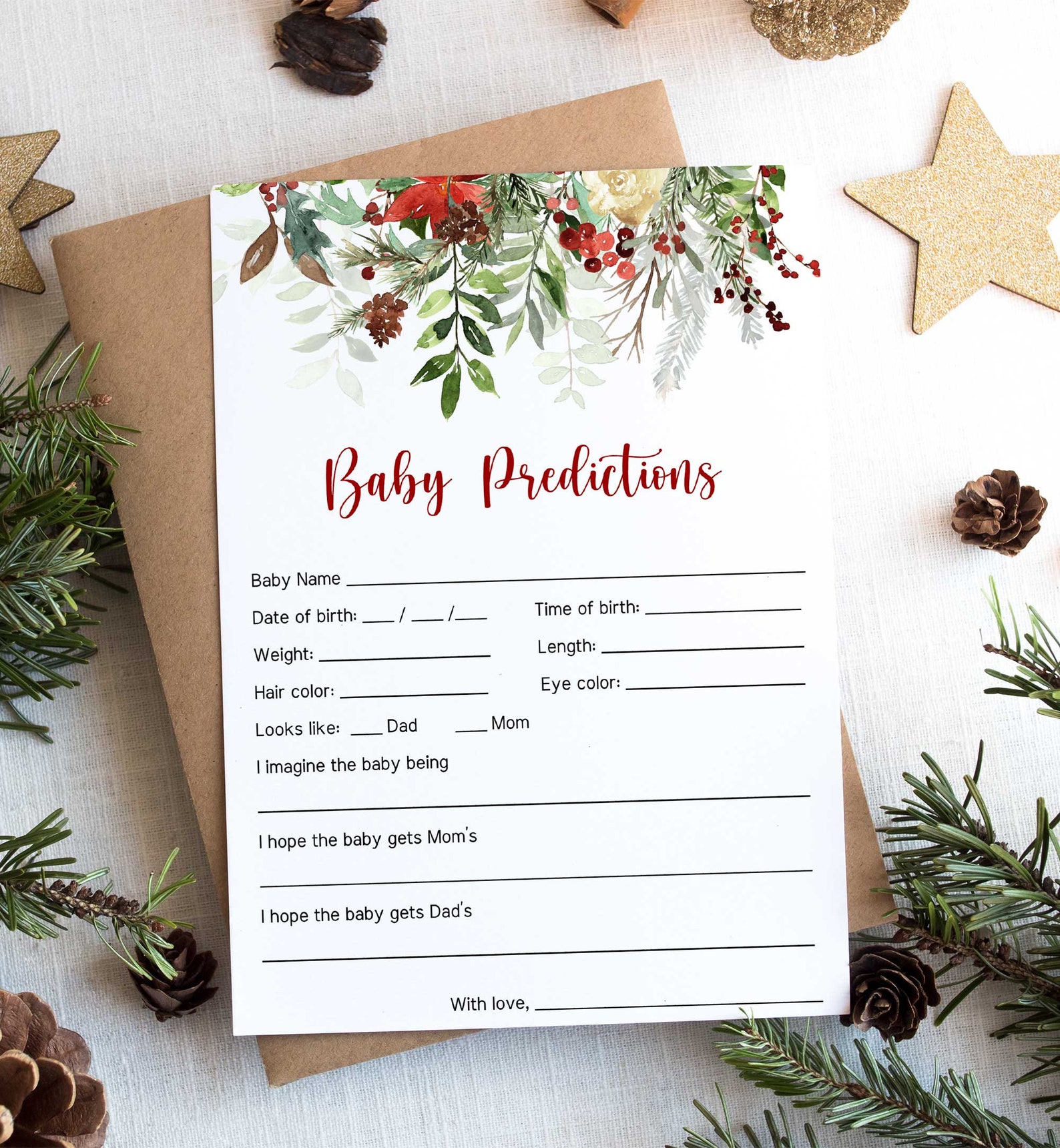 Christmas Baby Shower Games Bundle Winter Baby Games Bundle - Etsy