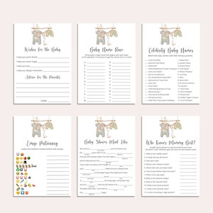Boy Baby Shower Games Virtual Baby Shower, Clothesline Baby Shower ...