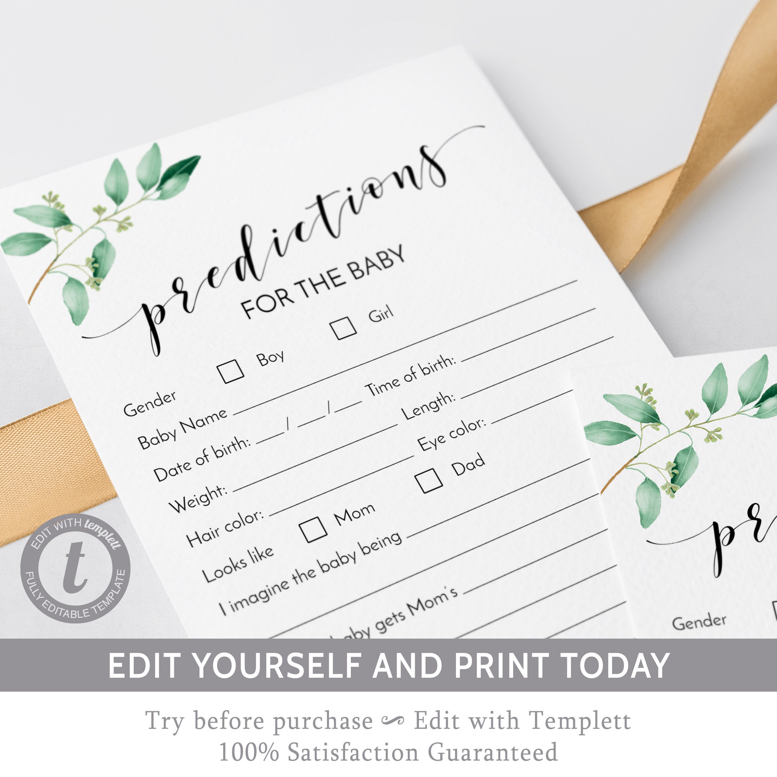 Downloadable Baby Prediction Template at Rose Briggs blog