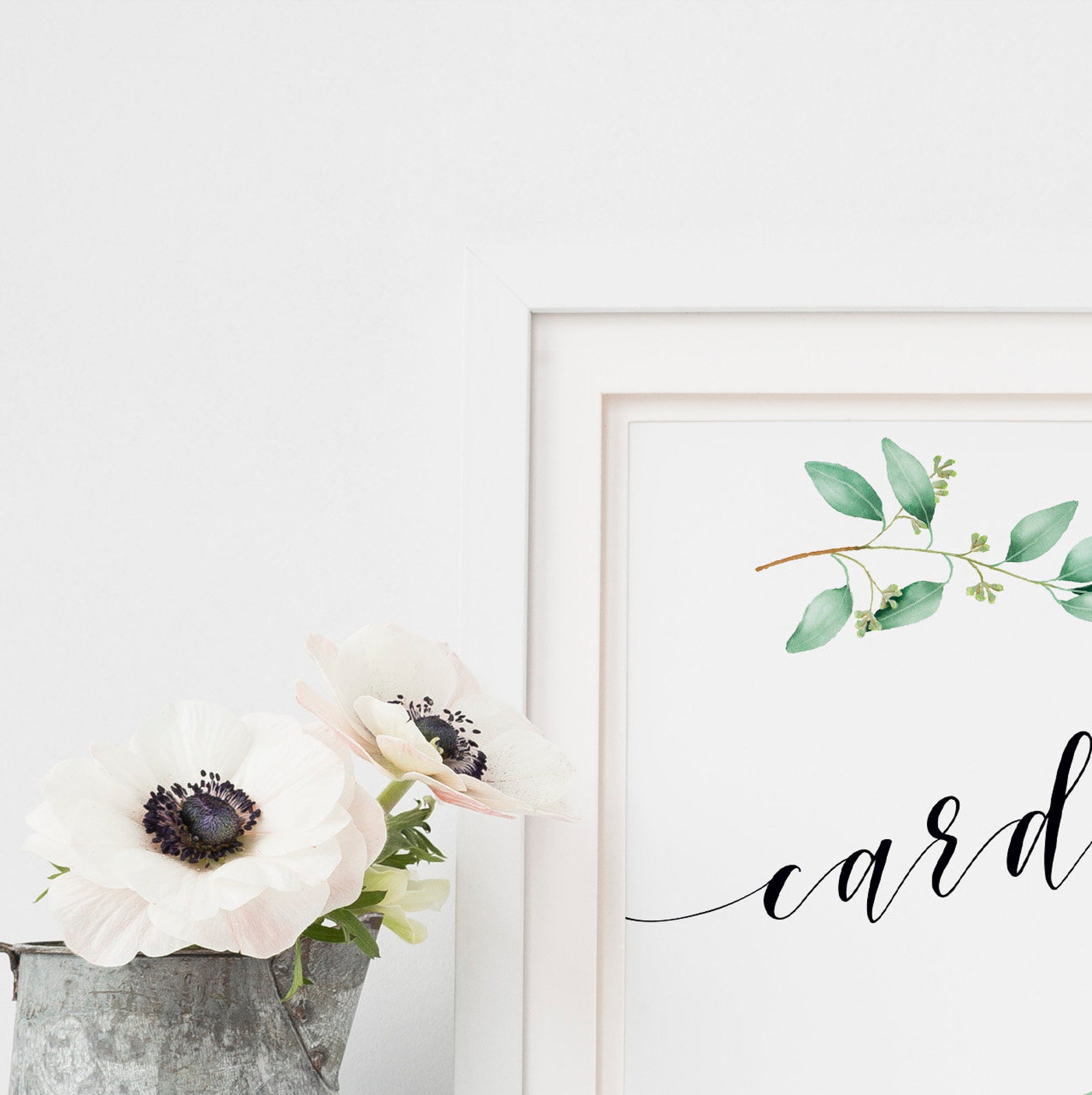 Greenery Cards Sign Wedding Card Box Sign Greenery Wedding - Etsy