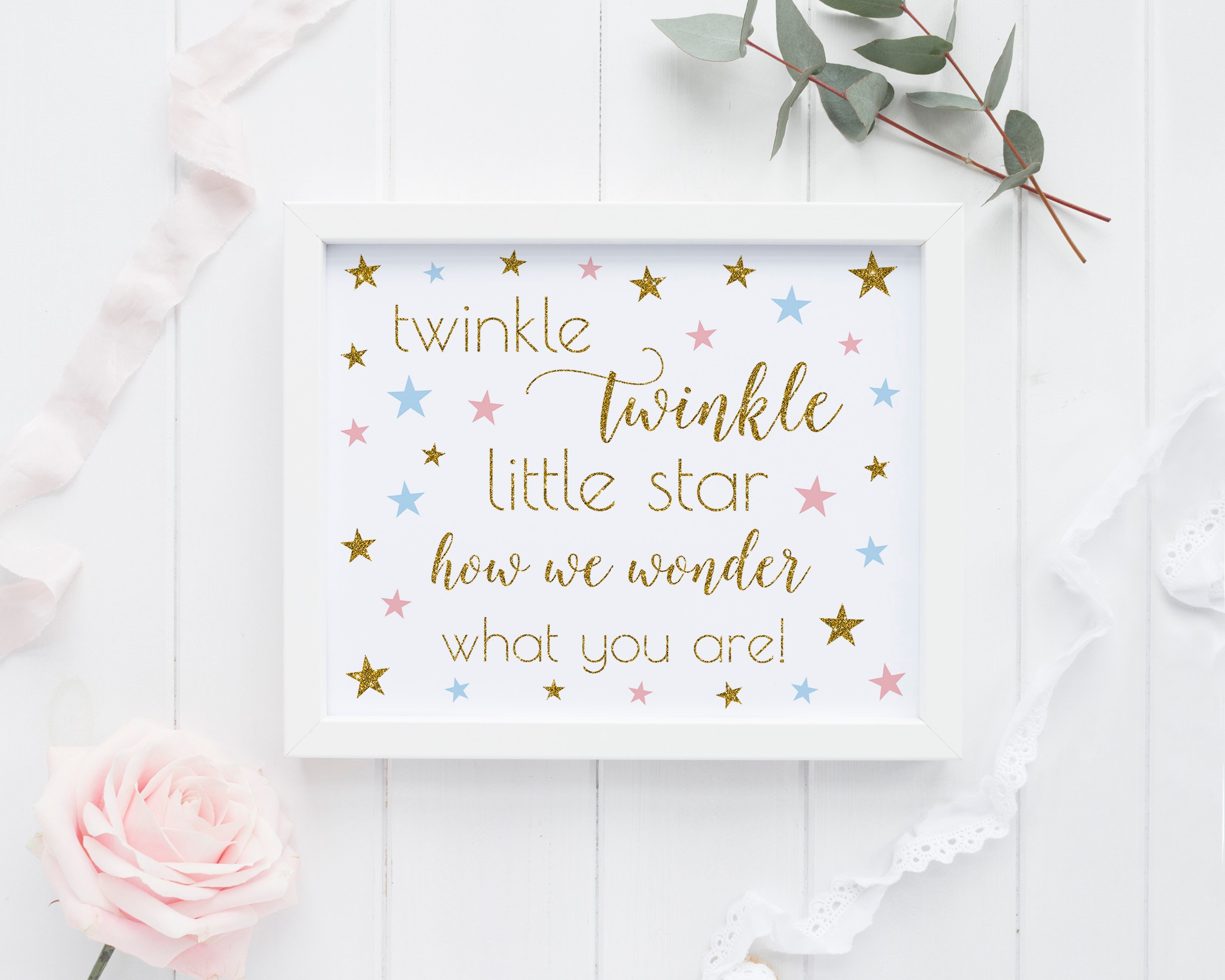 How we wonder what you are banner twinkle twinkle little star gender ...