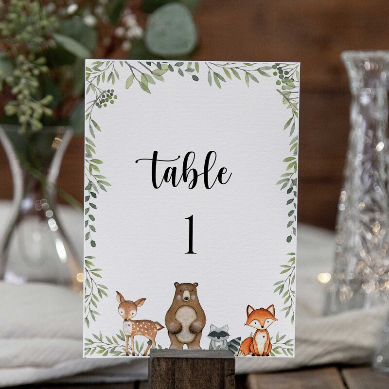 Woodland Table Decor - Etsy