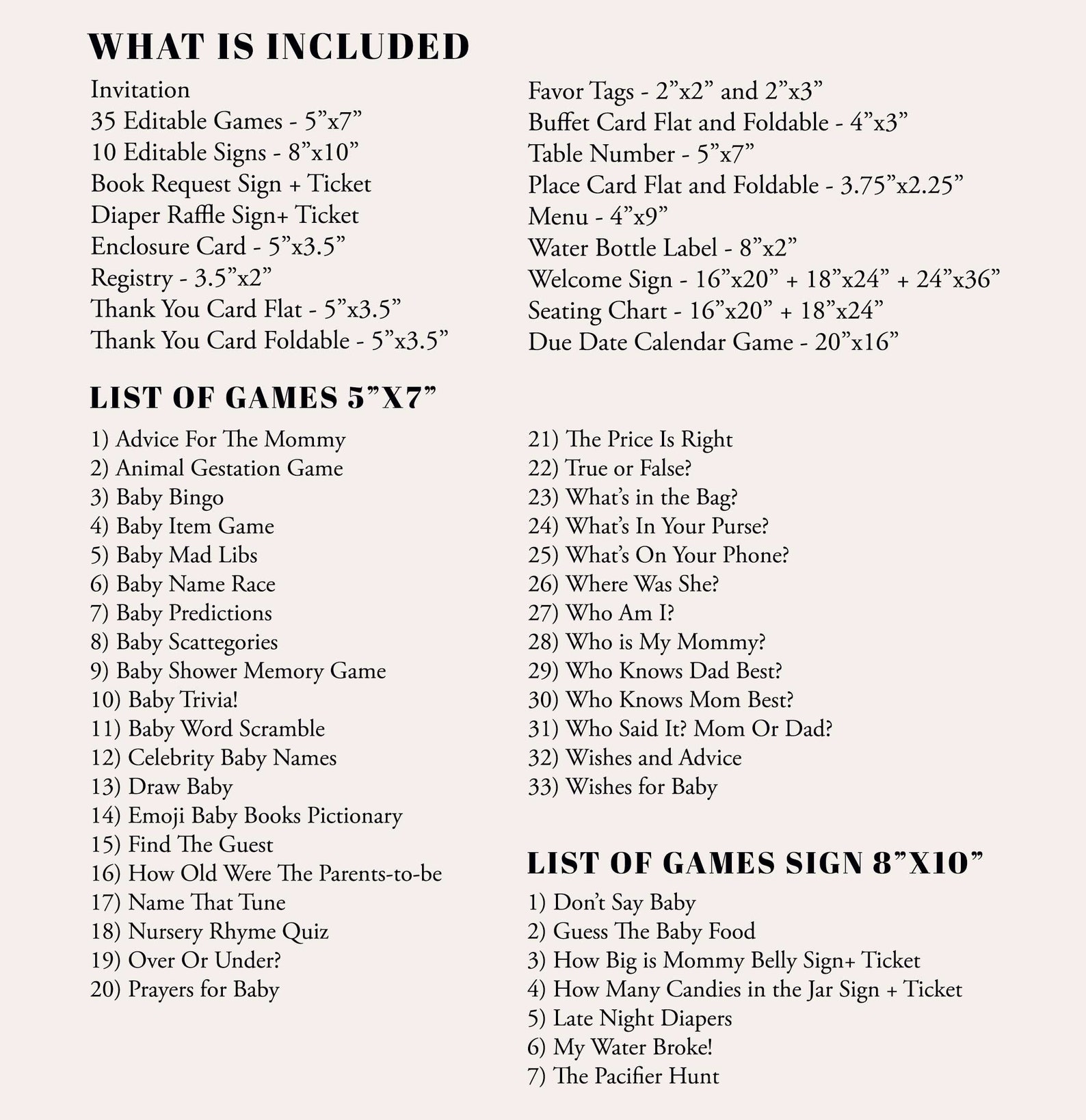 Jungle Safari Baby Shower MEGA Bundle Baby Shower Game - Etsy