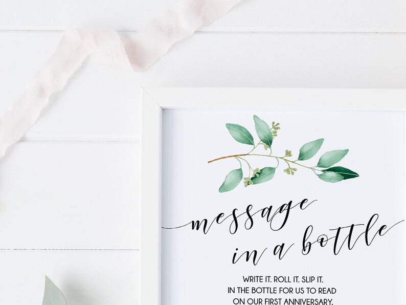 Message in a Bottle Sign Message in a Bottle Template | Etsy