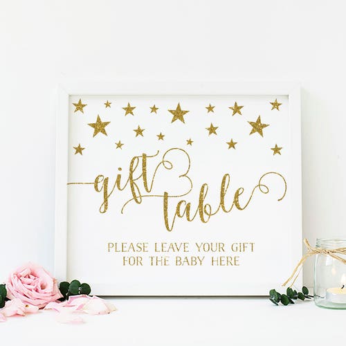 Twinkle Little Star Gift Table Sign Twinkle Baby Shower Gifts | Etsy