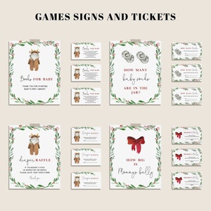Christmas Baby Shower Games Bundle, Christmas Baby Games Bundle ...