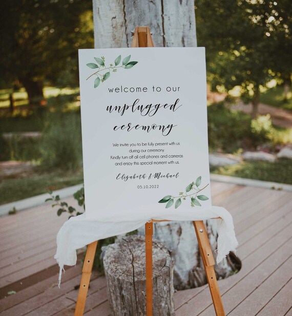 unplugged-ceremony-sign-greenery-wedding-unplugged-ceremony-template
