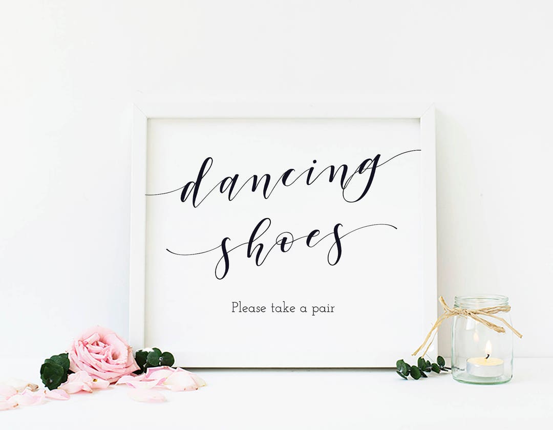 Dancing Feet Sign, Dancing Shoes Sign, Wedding Dance Floor Sign ...