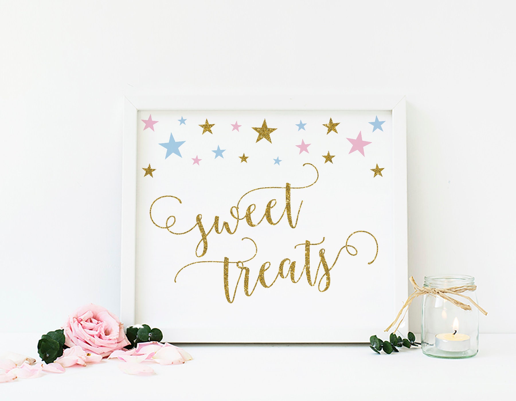 Sweet Treats Sign Dessert Table Sign Gender Reveal Party | Etsy