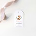 Fox Party Favor Tags Fox Birthday Girl Thank You Tag Instant - Etsy