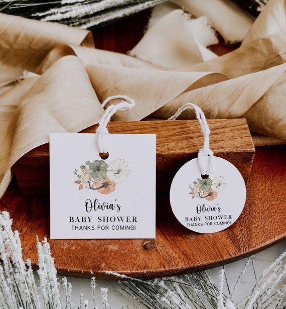 Little Pumpkin Baby Shower Favors Tag, Fall Thank You Tags, ANY EVENT ...