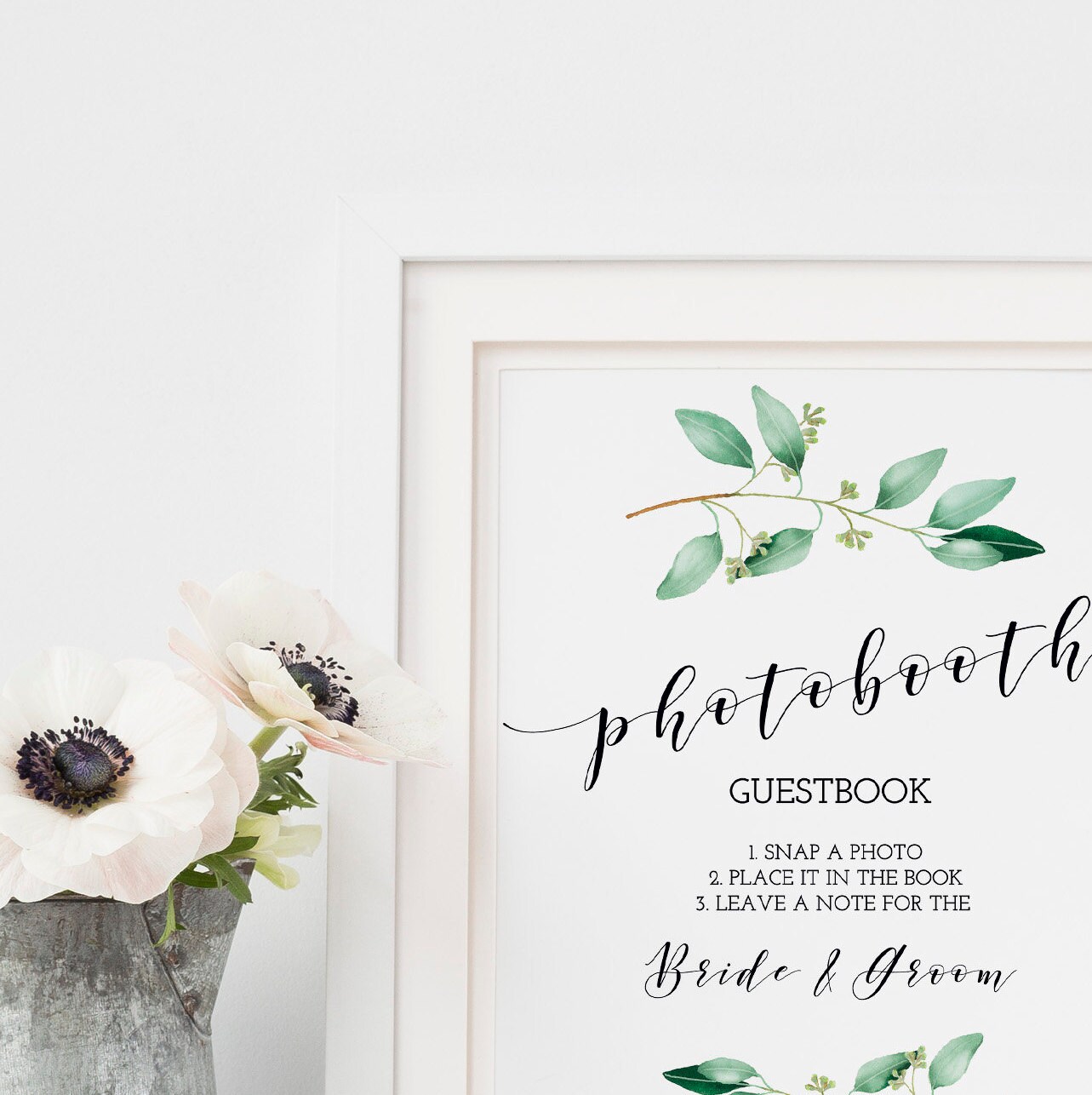 Photobooth Guestbook Wedding Guest Book Sign Printable | Etsy