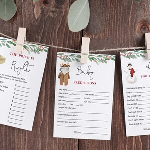Christmas Baby Shower Games Bundle, Christmas Baby Games Bundle ...