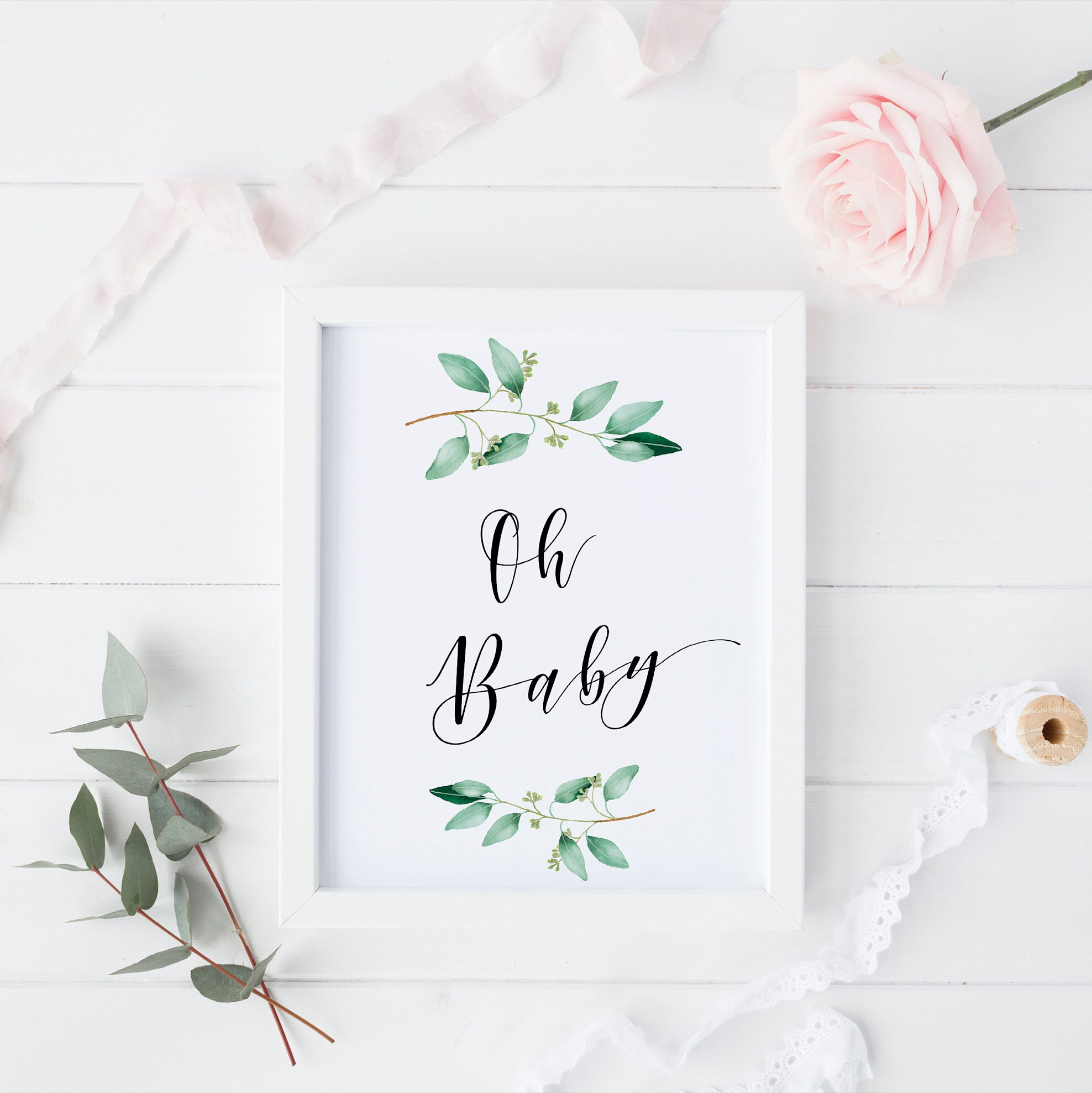 Oh Baby Gender Neutral Baby Shower Decor Oh Baby Sign Oh - Etsy