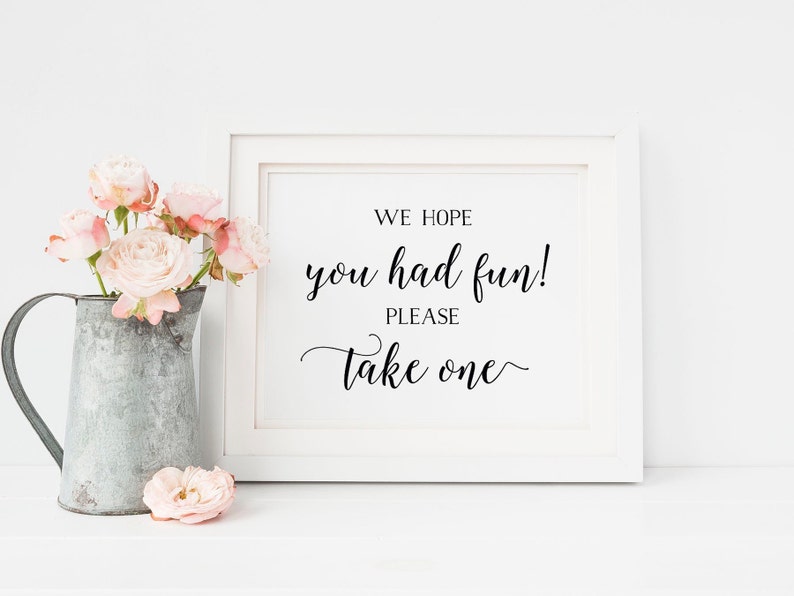 Take a Treat Sign We Hope You Had Fun Please Take One - Etsy