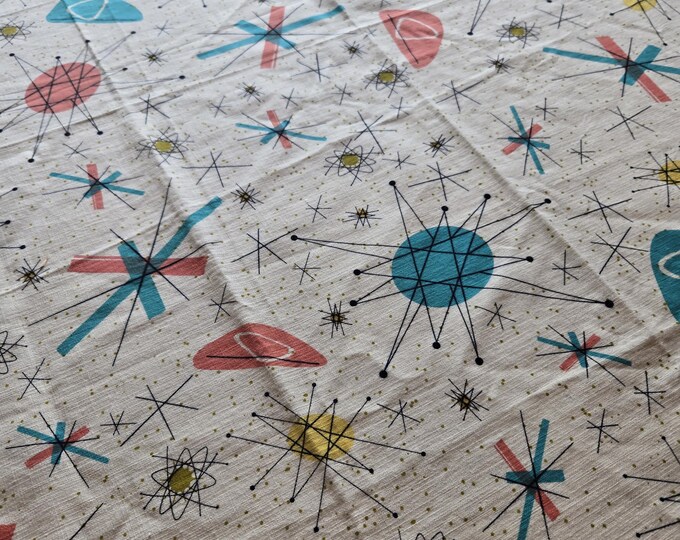 Mid Century Starburst Atomic Fabric - Etsy