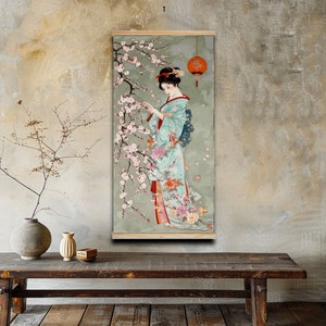 Asian Japanese Inspired Scroll Wall Art - 8 Different Artworks to ...