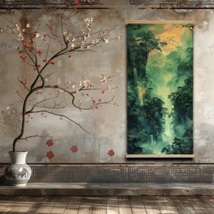 Asian Art Scroll Poster Original Art - Beautiful Asian Style Art Choose ...