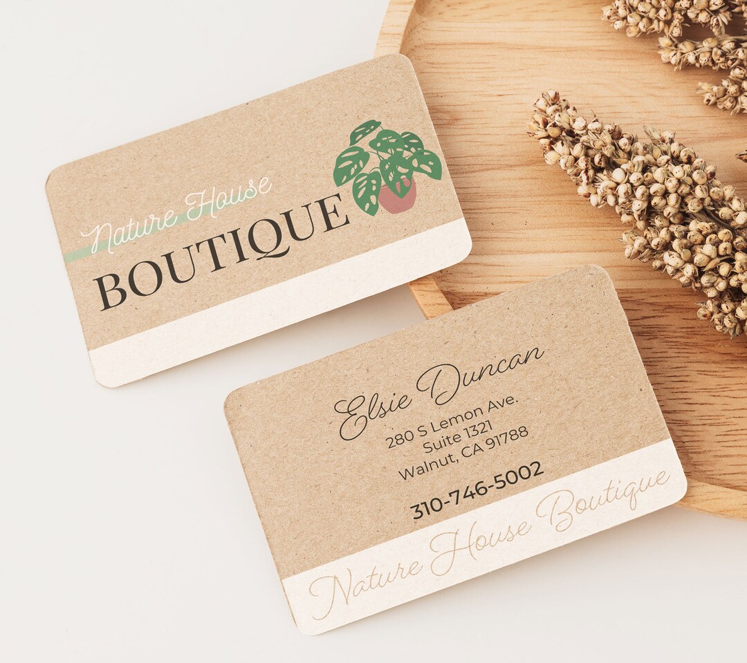 Custom Kraft Business Cards 250 Quantity - Craft Business Card Printing ...