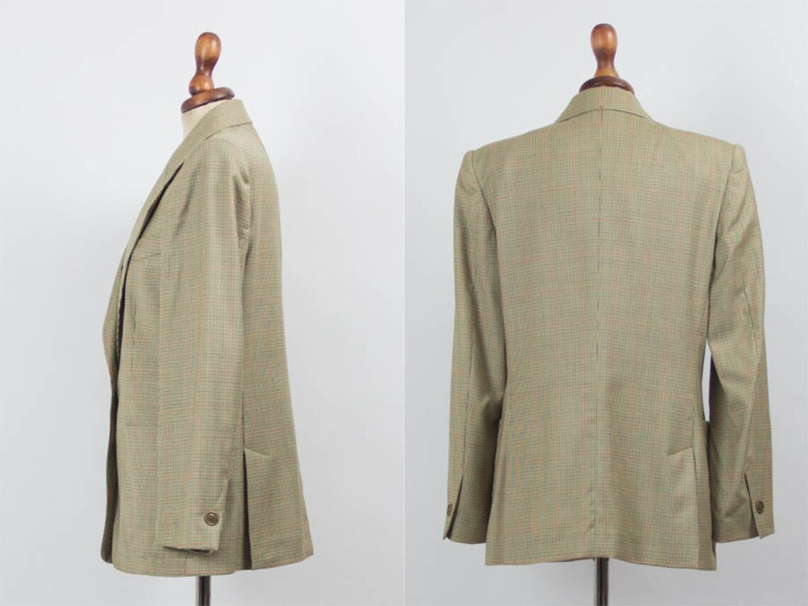 80s Vintage Blazer Riding Jacket Equestrian Style Beige | Etsy