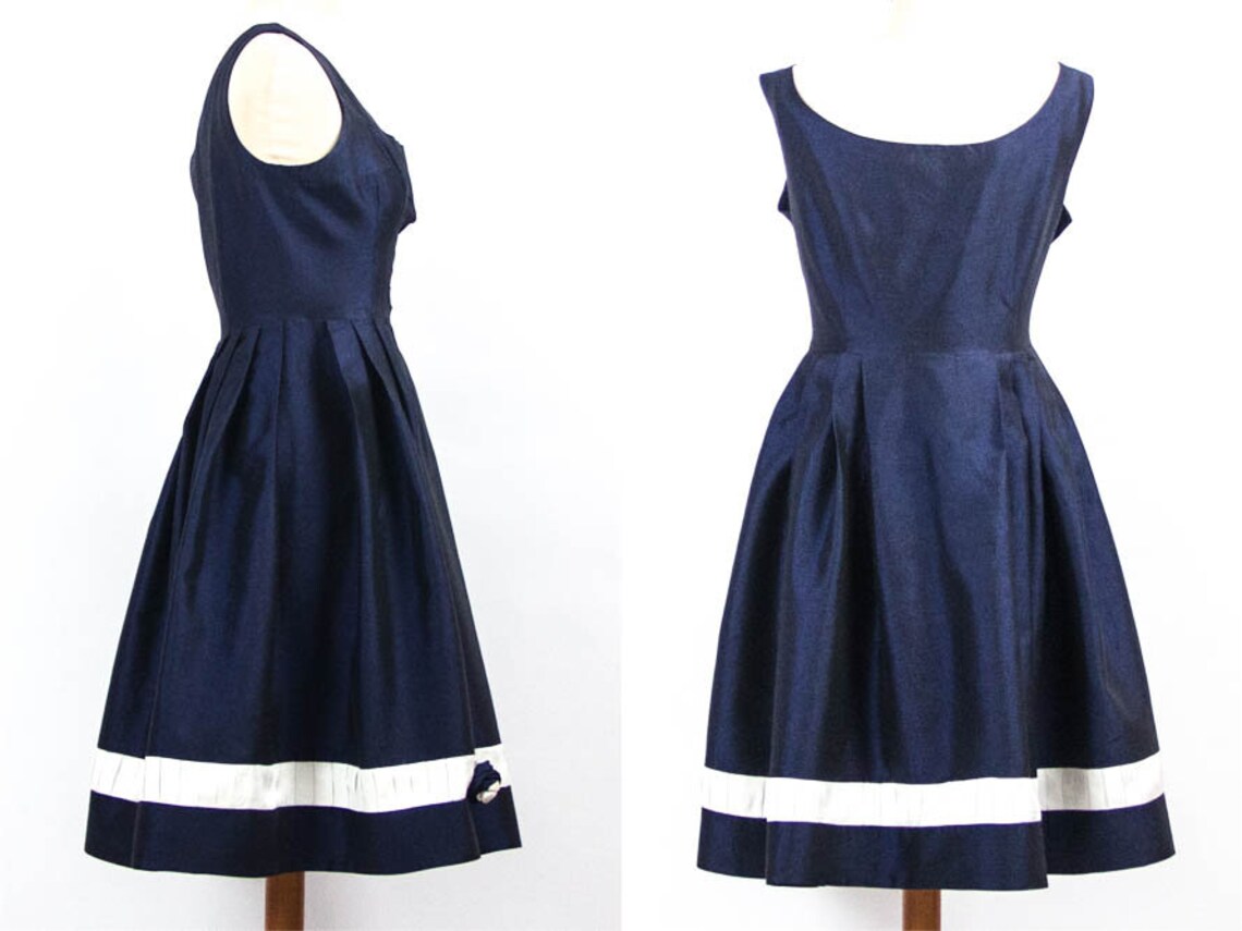 1950s Dress Fit and Flare Vintage Fifties Dress Pin up - Etsy