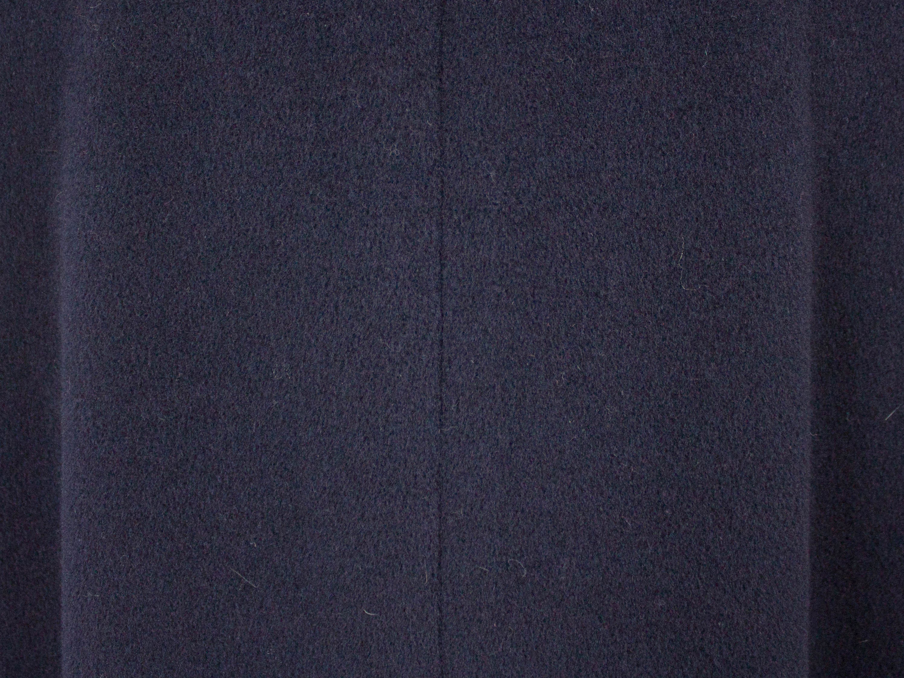 Vintage Coat Wool Cashmere Blue Color 80s Fashion Classic | Etsy