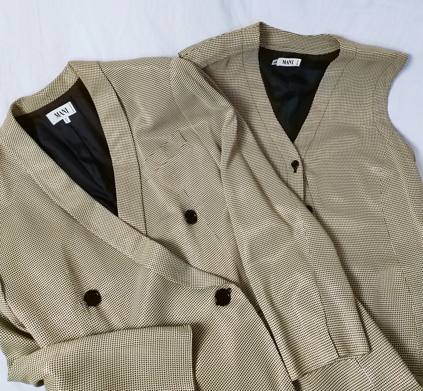 Mani by Armani 80s Blazer Vintage Eighties Jacket With - Etsy