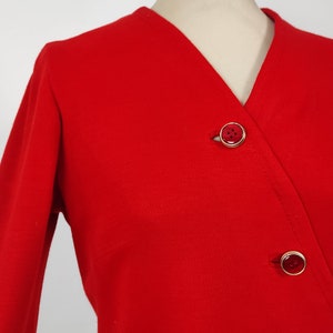 60s Vintage Dress, Red Color, Wool Dress, Sixties Fashion, Mod Modette ...