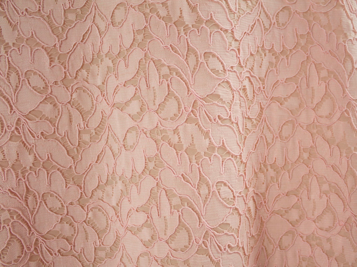60s Vintage Duster Lace Night Dress Pink Color Lace - Etsy