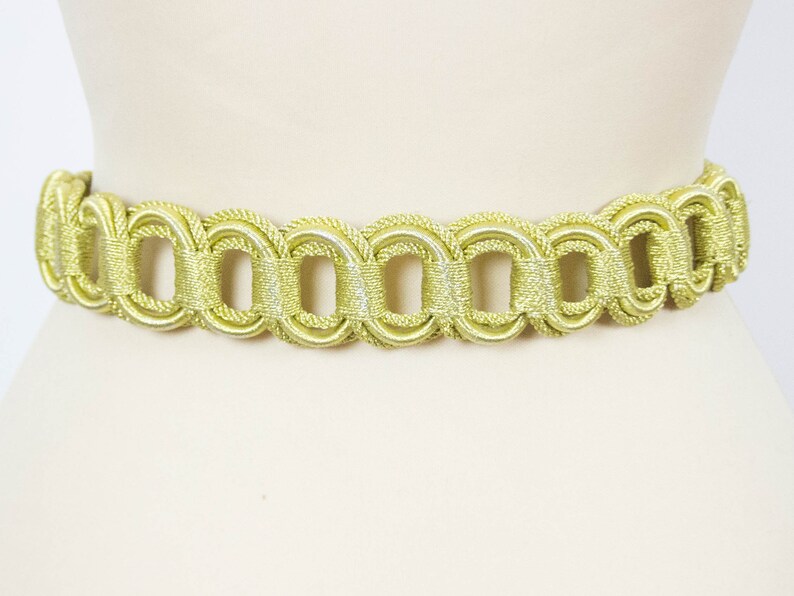 Gold Color Belt 70s Belt Adjustable Belt Chain Like Belt | Etsy