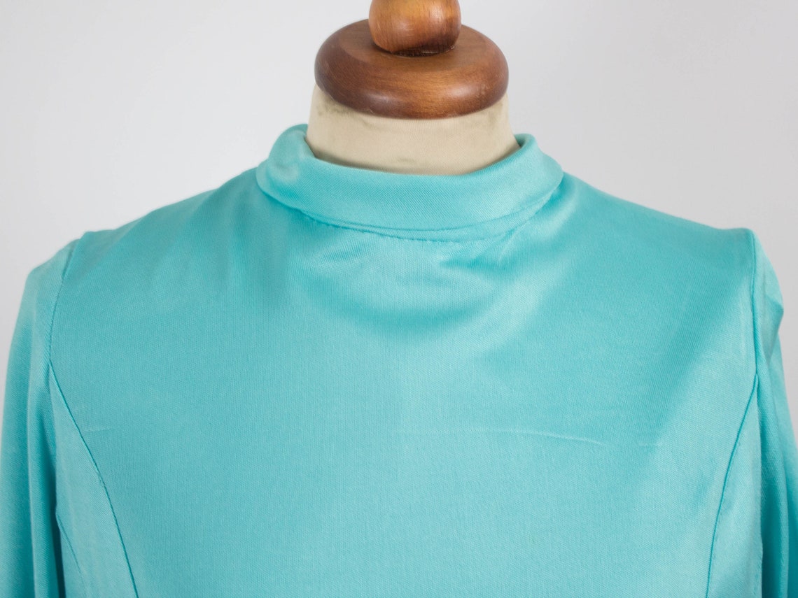 Vintage 60s Dress, Mod 60s Dress, Blue Turquoise, Modette Style ...