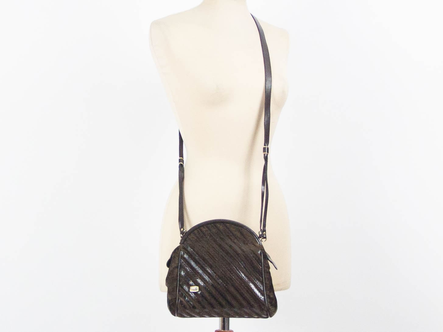 70s Vintage Bag Mazzini Handbag Shoulder Strap Velvet | Etsy