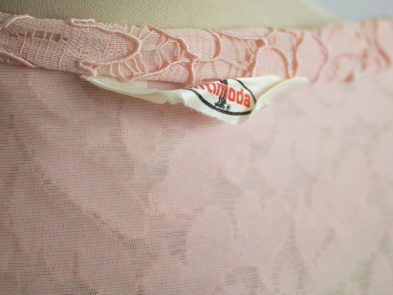 60s Vintage Duster Lace Night Dress Pink Color Lace - Etsy