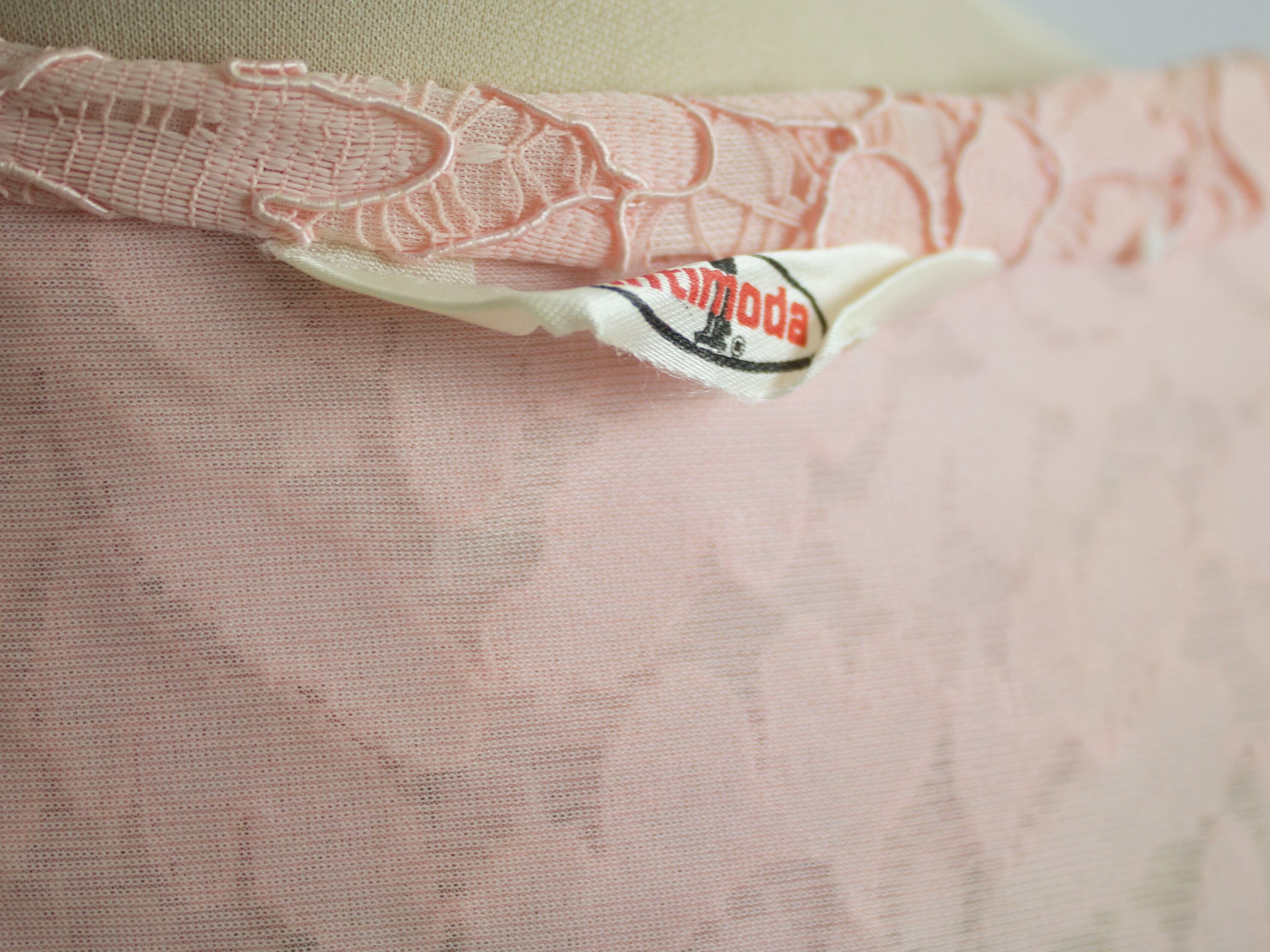 60s Vintage Duster Lace Night Dress Pink Color Lace - Etsy