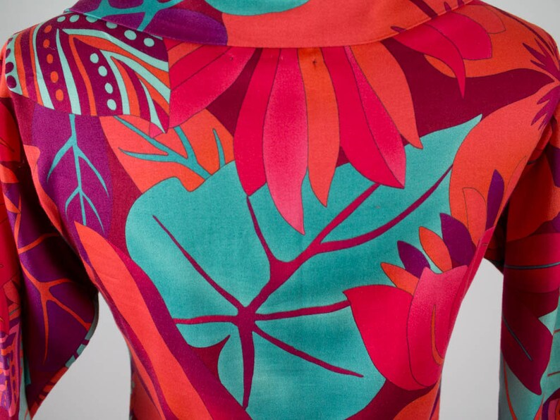 Colorful Floral Dress, Tight Sheath Dress, Bright Colors, Hawaiian ...