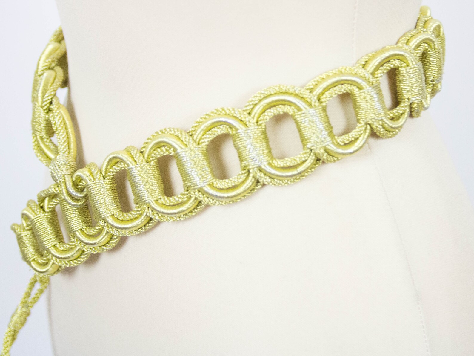 Gold Color Belt 70s Belt Adjustable Belt Chain Like Belt | Etsy