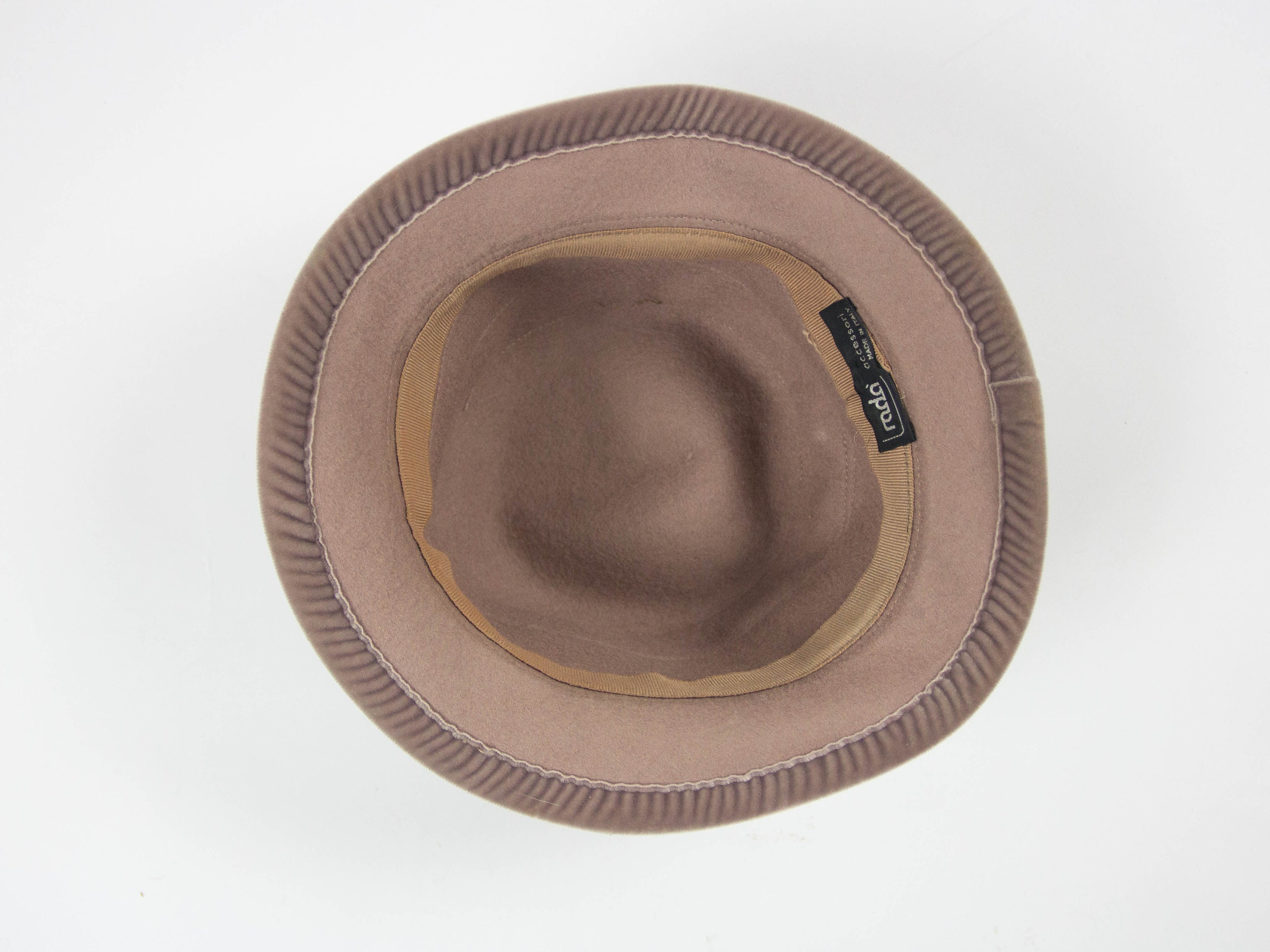 Winter Hat, Vintage 80s Hat, Velvet Wool, Grey Brown, Fedora Vintage ...